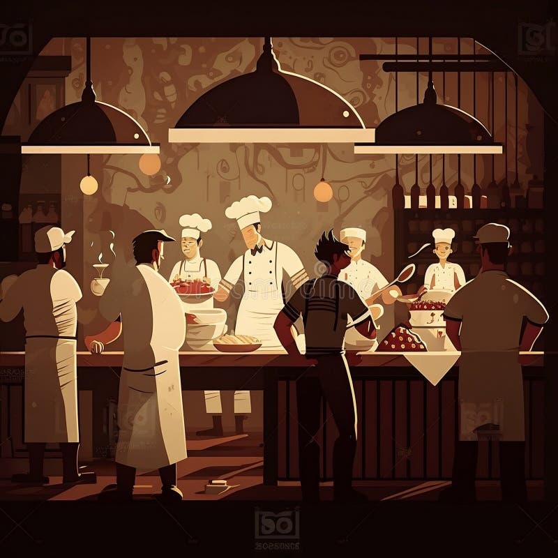 Customers Dining Stock Illustrations – 208 Customers Dining Stock ...