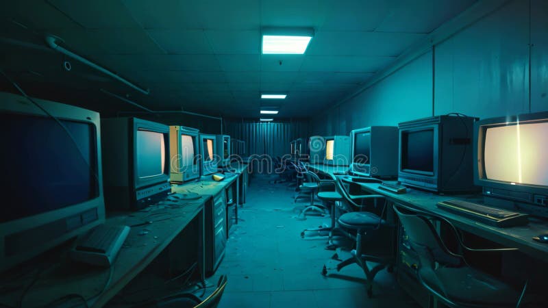 A Busy Room Filled with Numerous Computer Stations Equipped with ...