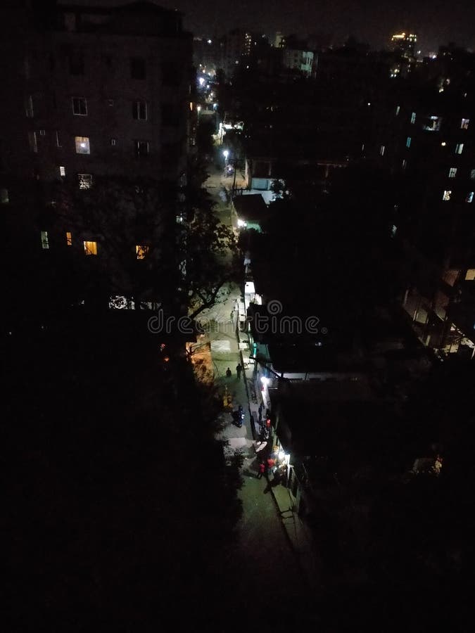 Rural night with moon stock image. Image of green, glowing - 26994657