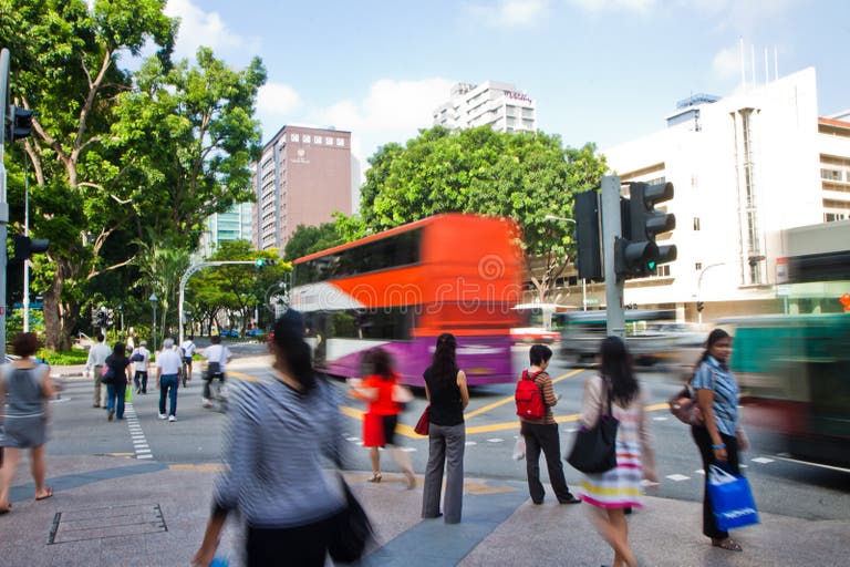 Busy Street editorial stock photo. Image of street, motion - 24150493