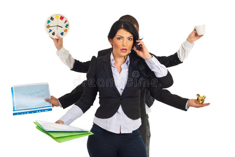 Busy Woman mother stock image. Image of housework, happy - 39870473