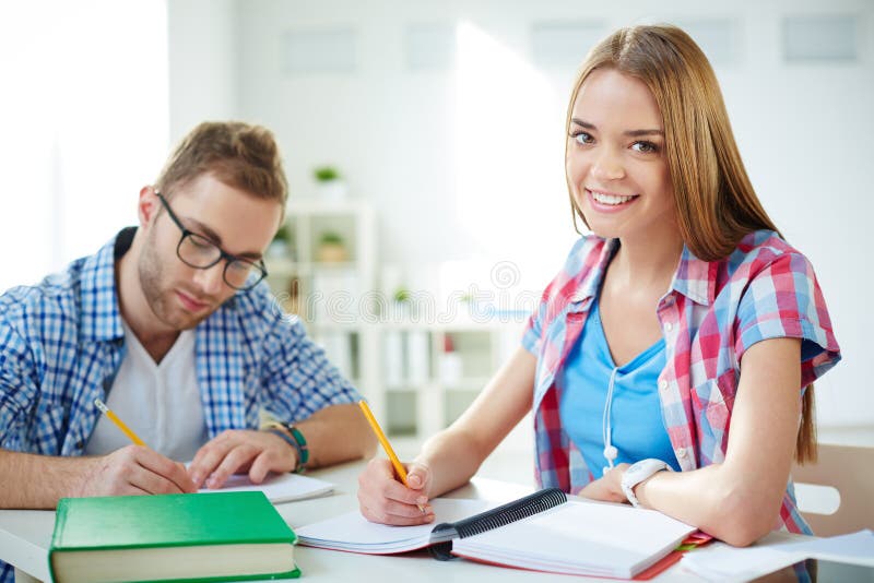 Busy students stock image. Image of handsome, note, person - 33080935