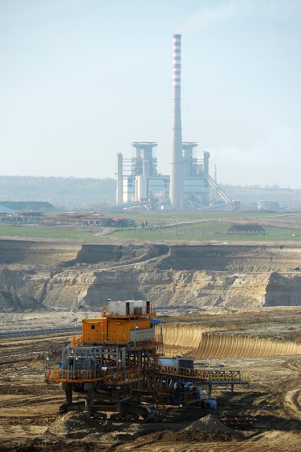Busy surface mine stock photo. Image of digging, opencast - 107612388