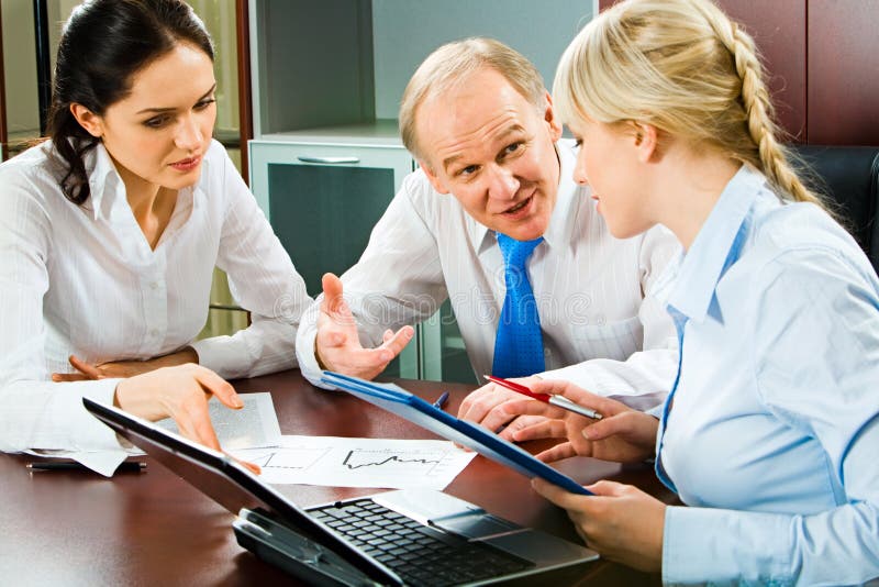 Busy teamwork stock image. Image of adult, holding, paper - 4472889