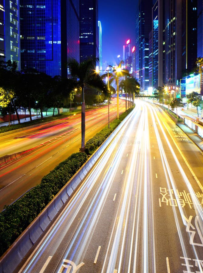 Busy traffic in city stock image. Image of skyline, hongkong - 38454667