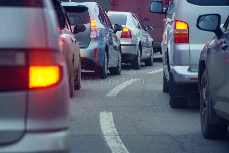 Busy Traffic on a City Road Stock Image - Image of urban, slow: 339561323