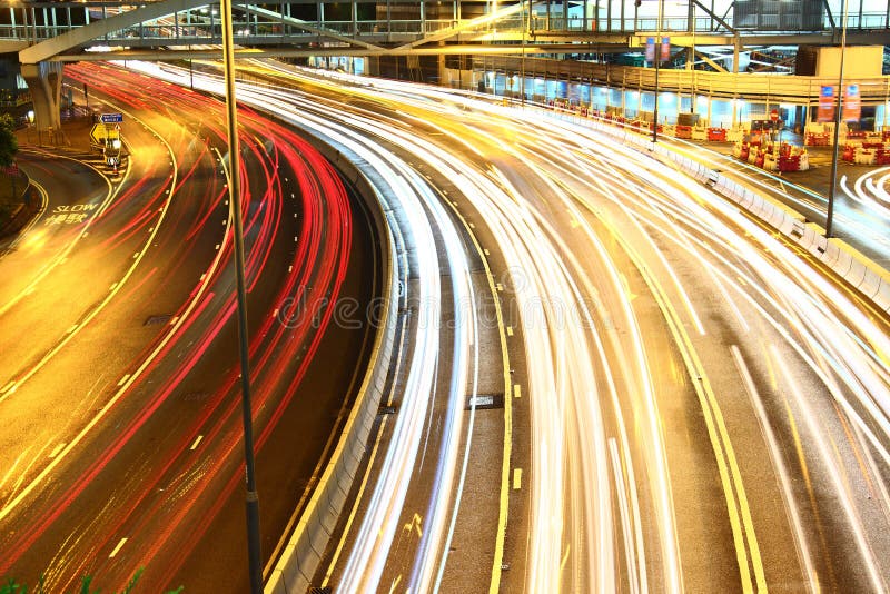 Busy traffic on highway stock image. Image of light, perspective - 33634271