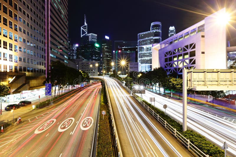 Busy traffic on highway stock image. Image of curvy, building - 33737967