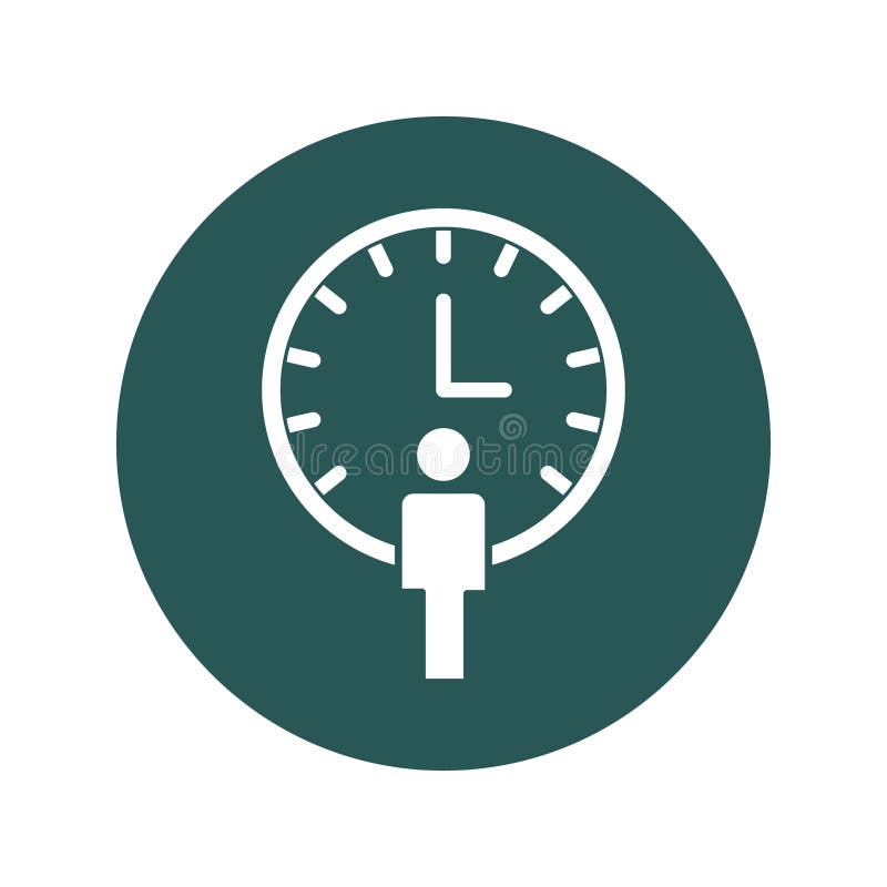 Busy Man Vector Icon Logo Design Stock Vector - Illustration of meeting ...