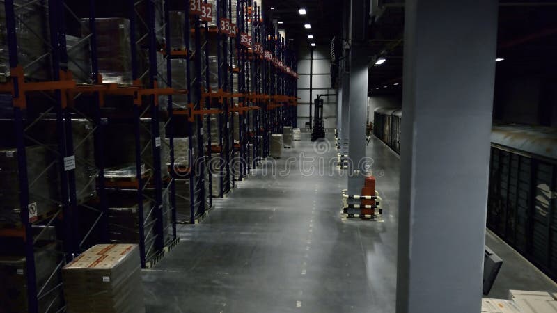 Busy Work. Creative. a Large Warehouse Room Where Visiting Trains ...