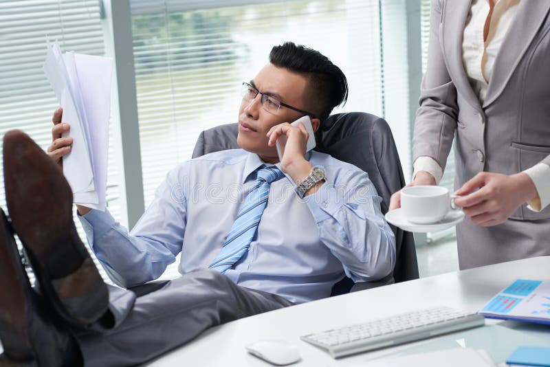 Busy with work stock photo. Image of coffee, assistant - 84404560