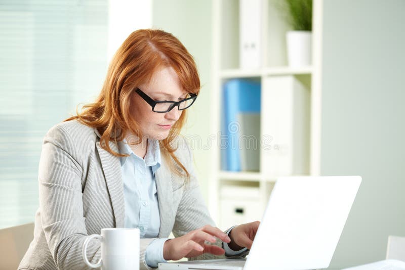 Busy working stock image. Image of pensive, confident - 27881061