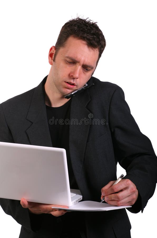 Young Business Man from Above Stock Photo - Image of eyes, boss: 5600570