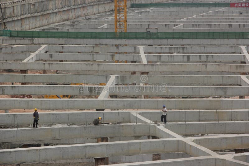 Skyscraper Foundation Construction Site Stock Photo - Image of exterior ...