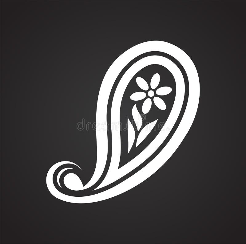 Buta Icon on Black Background for Graphic and Web Design. Simple Vector ...