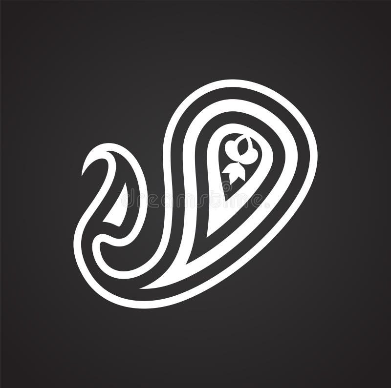 Buta Icon on Black Background for Graphic and Web Design. Simple Vector ...