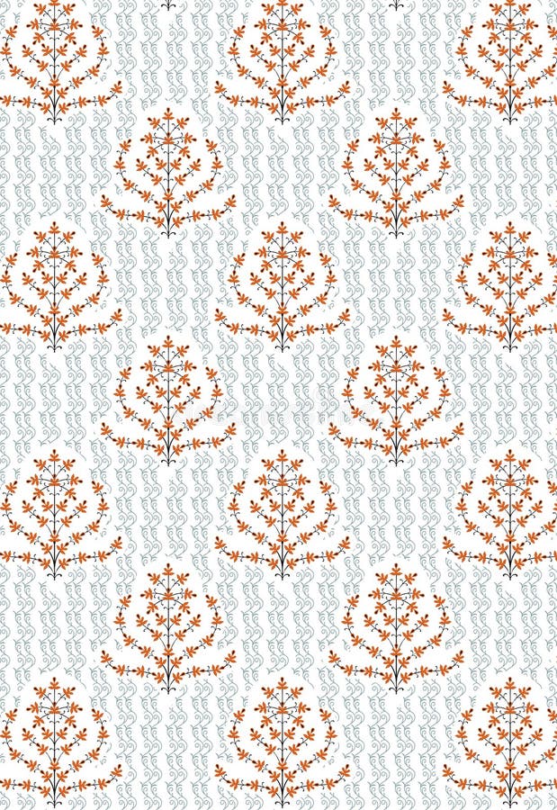 BUTA PATTERN DESIGN ALLOVER BACKGROUND for PRINT Stock Illustration ...