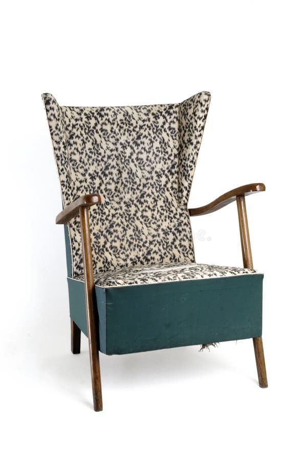 Butaca, Vintage De La Butaca Aislado En Blanco, Foto de archivo ...