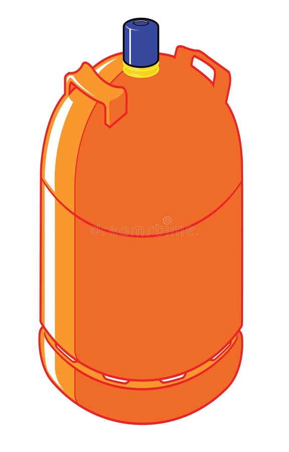 Butane gas cylinder stock vector. Illustration of bottle - 5264374