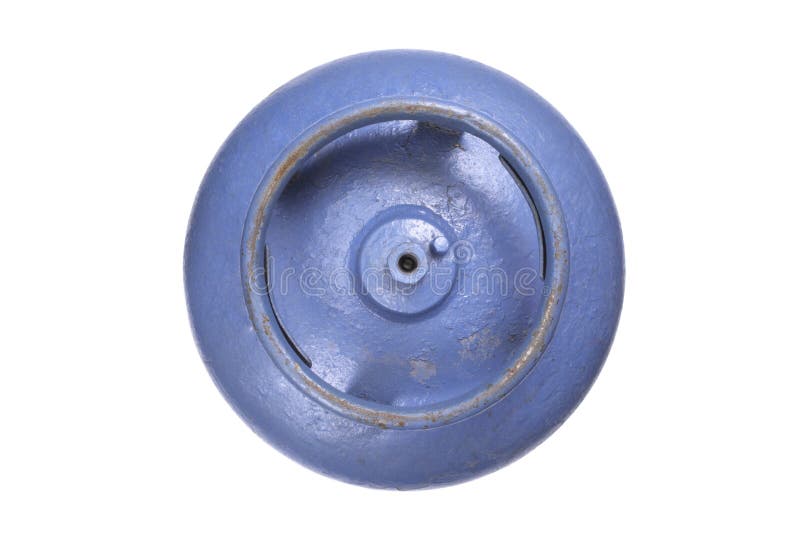 Gas cylinder top view stock image. Image of propane, residential - 35694099