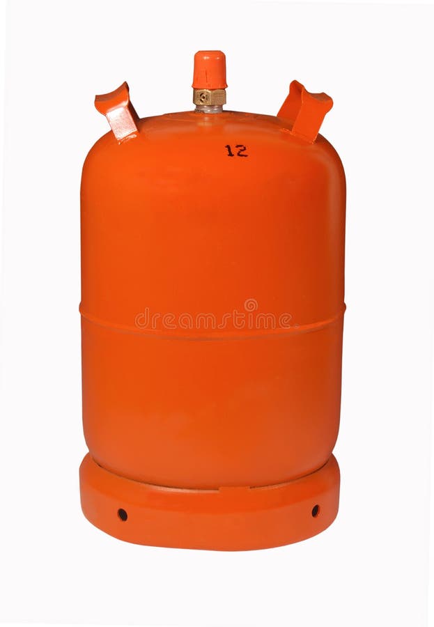 Butano del gas de botella, imagen de archivo. Imagen de redondo - 114857205