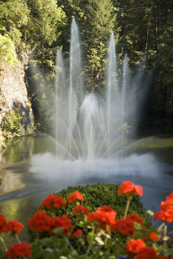 Bouchard Gardens stock image. Image of scenic, travel - 5207503