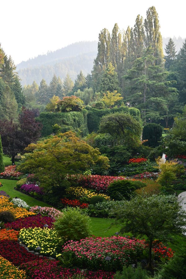 Butchart Gardens at Victoria in British Columbia, Canada Editorial ...