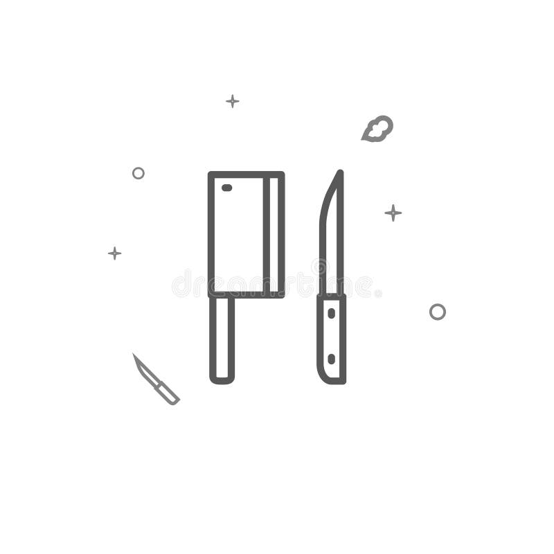 Butcher Cleaver Knife Stock Vector Illustration Of Design 130697285
