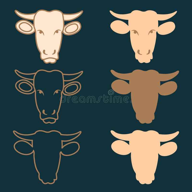 Butcher Cow Head Labels Stock Illustrations – 43 Butcher Cow Head ...