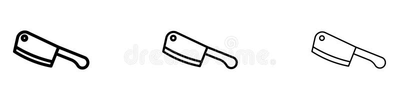 Butcher knife icon vector stock vector. Illustration of pictogram ...