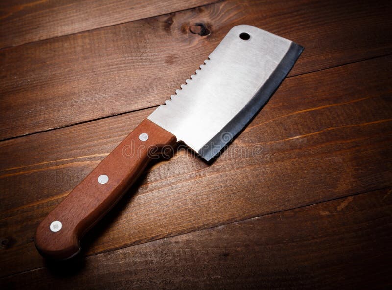 Butcher knife stock image. Image of shiny, hatchet, blade - 38864455