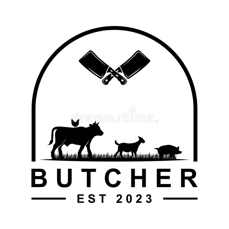 Butcher logo vector stock vector. Illustration of american - 277469634
