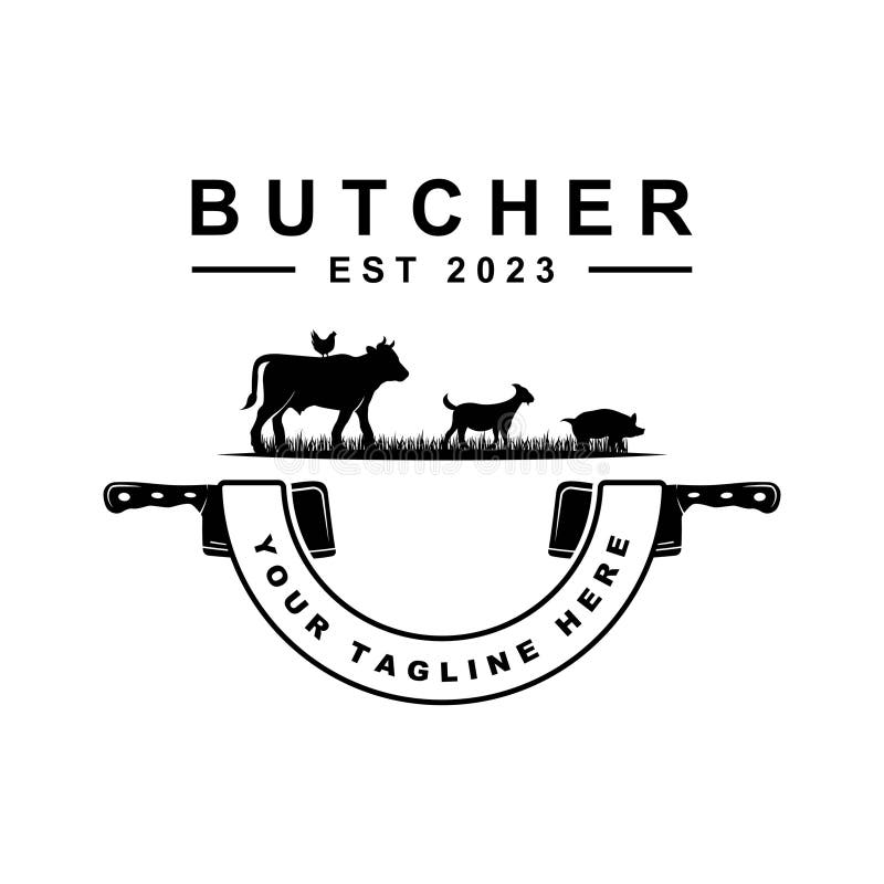 Butcher logo vector stock vector. Illustration of american - 277469626
