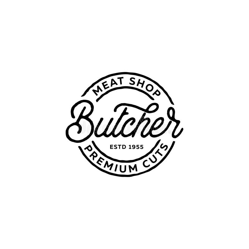 Butcher Meat Shop Stamp. Vector Illustration Stock Vector ...