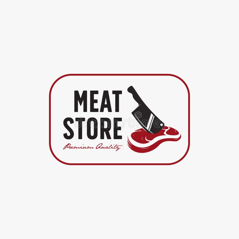 Meat Store Poster stock vector. Illustration of meat - 210109660