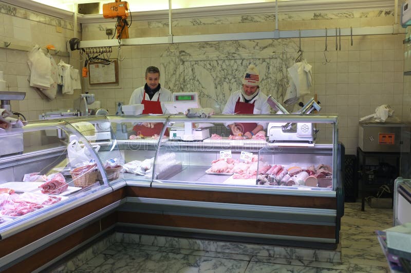 Butcher s shop editorial photo. Image of italy, butchers - 28716981