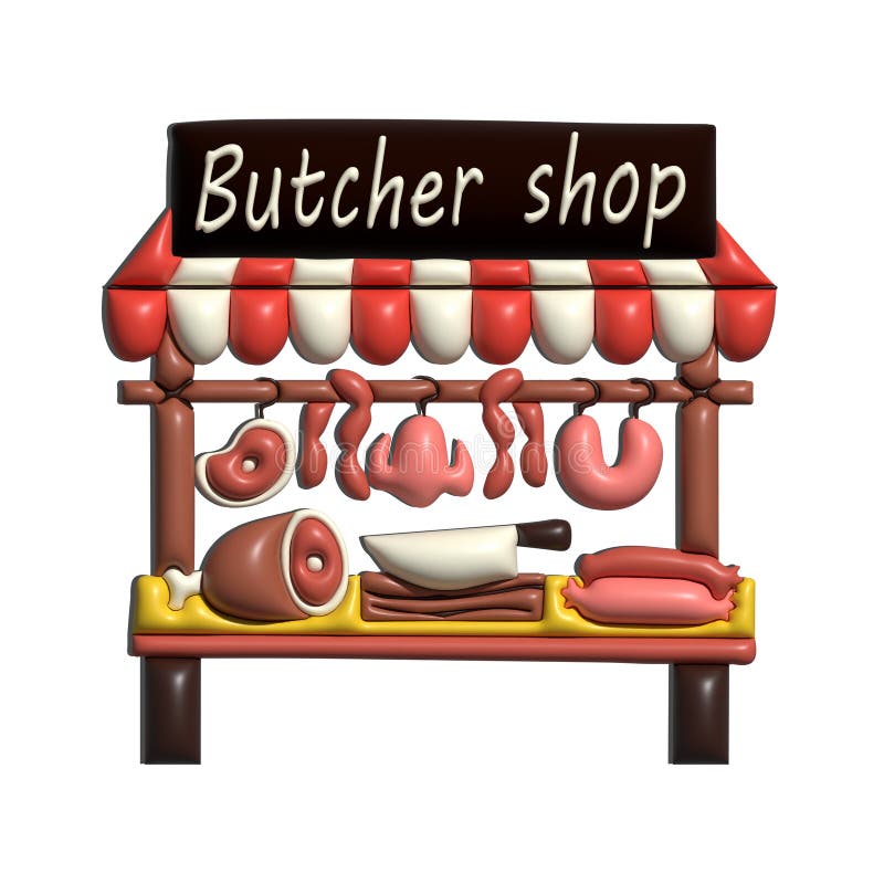 Butcher shop stock photo. Illustration of snack, banner - 287139172