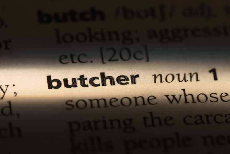 Butcher stock photo. Image of butcher, paper, dictionary - 114411524