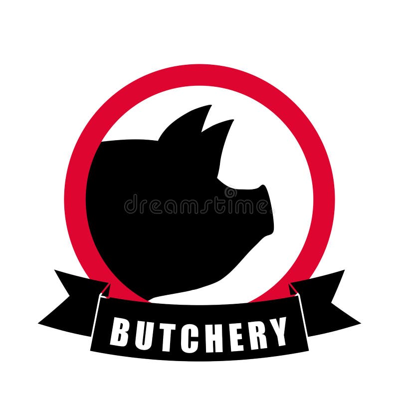 Butchery or butcher theme stock vector. Illustration of butchery - 61497043