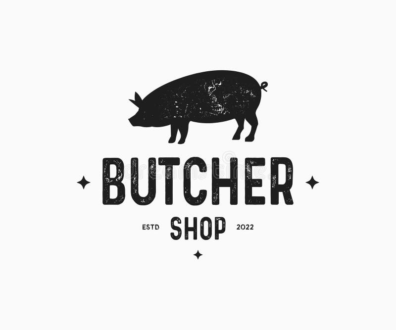 Butchery Shop Logo Design Template Stock Illustrations – 2,728 Butchery ...