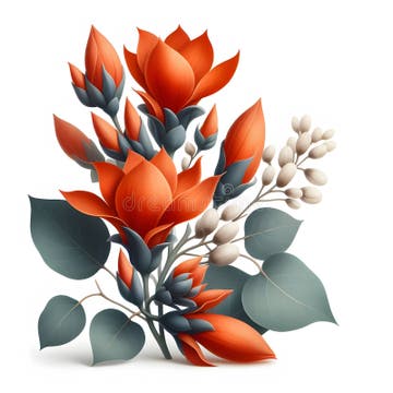 Palash Flower Stock Illustrations – 157 Palash Flower Stock ...