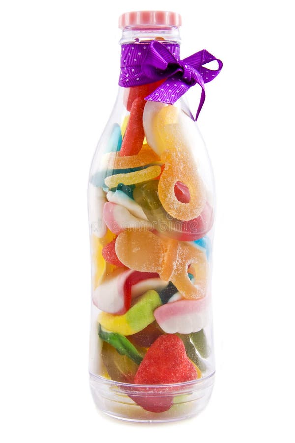 Butelka cukierek obraz stock. Obraz złożonej z łaciasty - 11895583