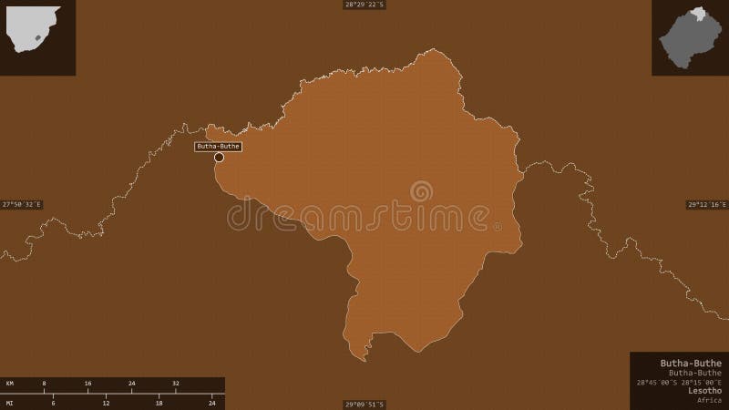 Butha-Buthe, Lesotho - Composition. Pattern Stock Illustration ...