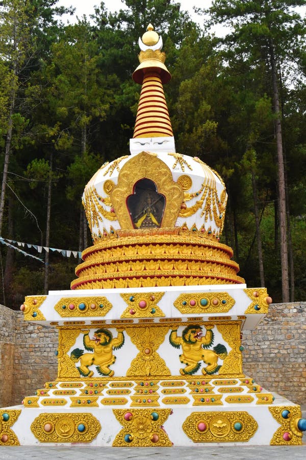 Buthan Kingdom God Happiness Arquitecture Stock Image - Image of buthan ...