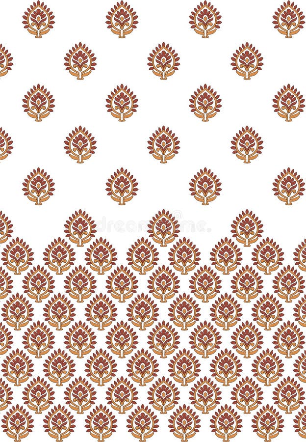 BUTI PATTERN DESIGN ALLOVER BACKGROUND for PRINT Stock Illustration ...