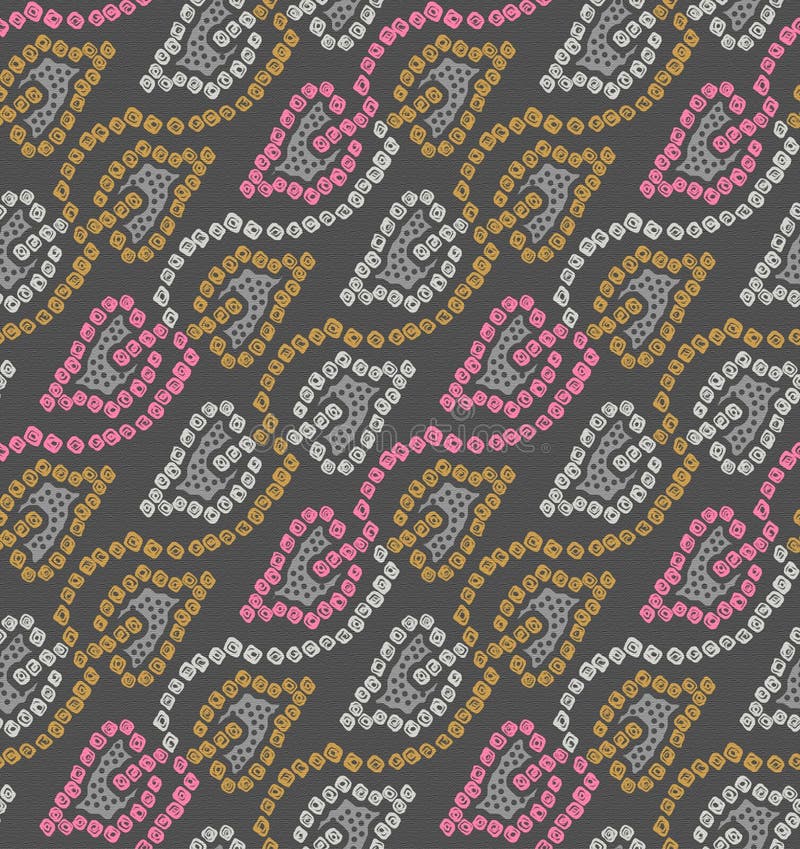 Buti Work from Indian Textile Design Stock Illustration - Illustration ...