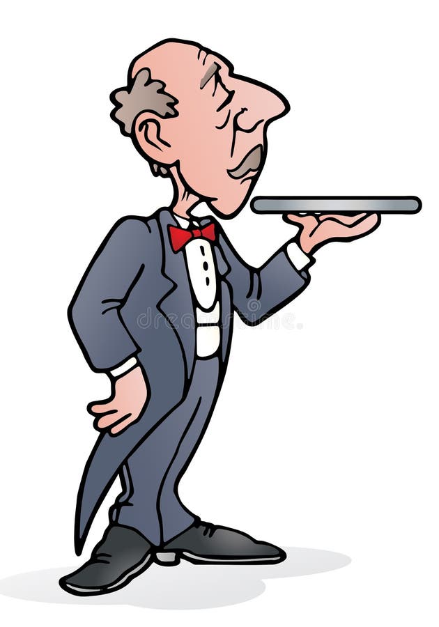 Cartoon Butler Stock Illustrations – 1,500 Cartoon Butler Stock ...