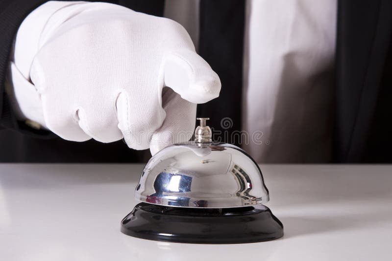 Butler with Call Bell stock image. Image of valet, bell - 6598681