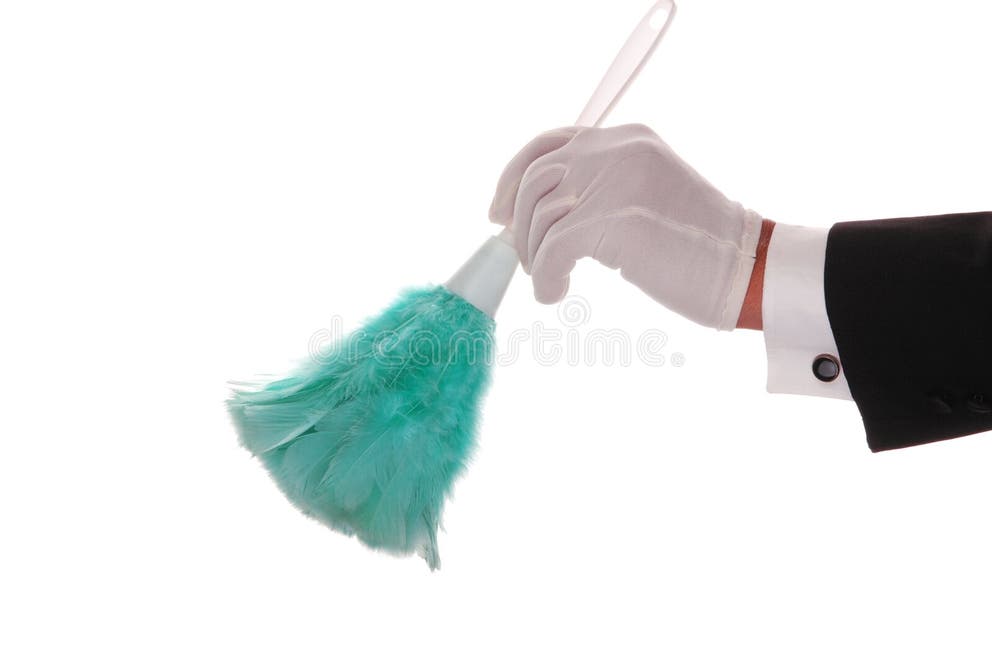 Butler with Duster stock photo. Image of white, tuxedo - 5025624