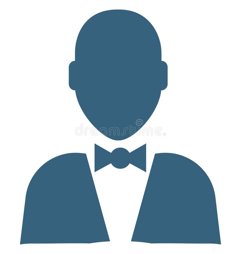 Butler Glyph Vector Icon Special Signs and Symbols Stock Vector ...